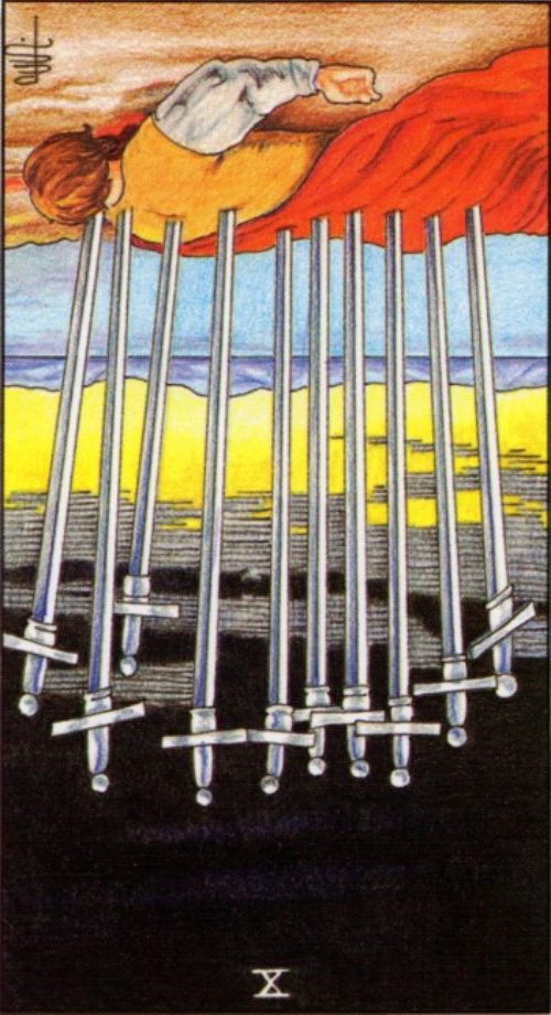 Ten of Swords Tarot Card Meaning - Joyful Mystic
