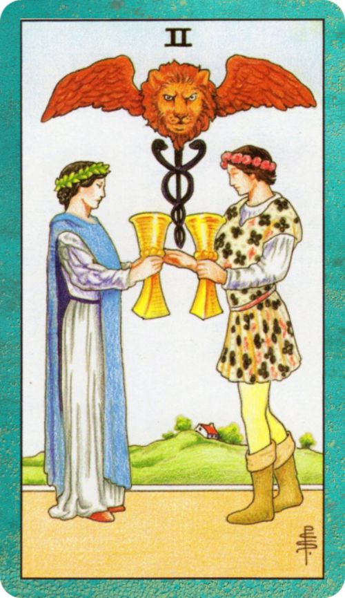 Two Of Cups Tarot Card Meaning Joyful Mystic Two Of Cups Tarot Card Meaning Joyful Mystic
